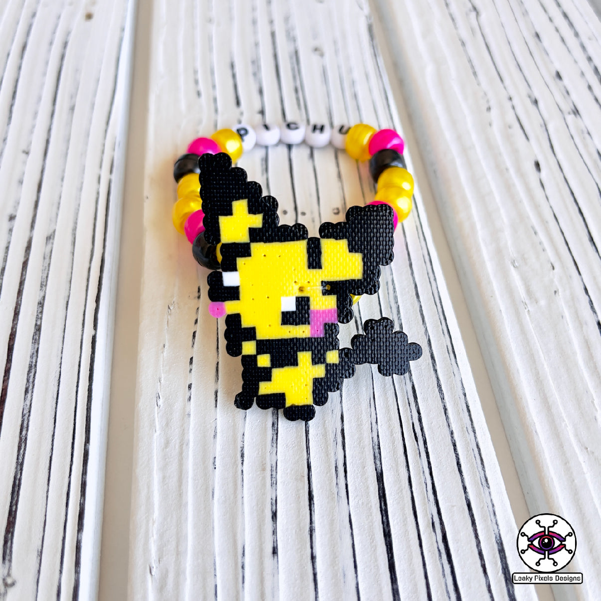 Pikachu Raichu Pichu Pokémon Perler Bracelets – Leaky Pixels