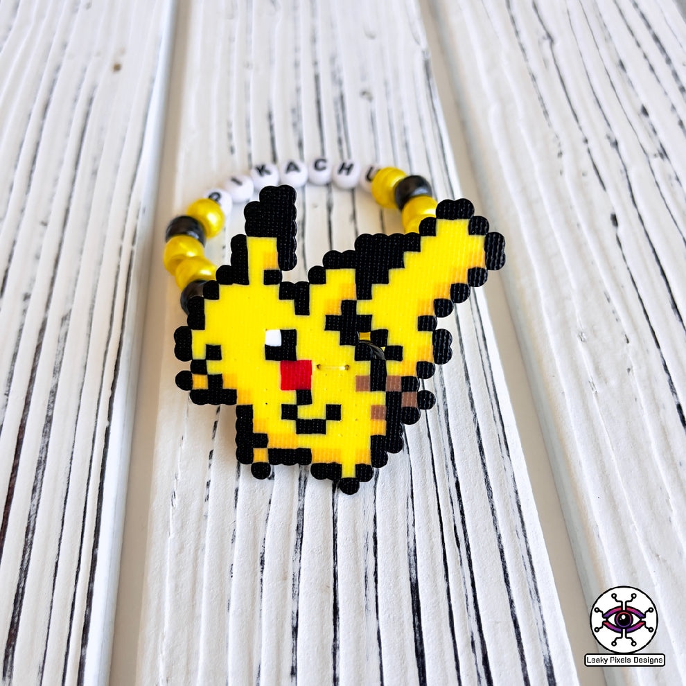 Pikachu Raichu Pichu Pokémon Perler Bracelets – Leaky Pixels