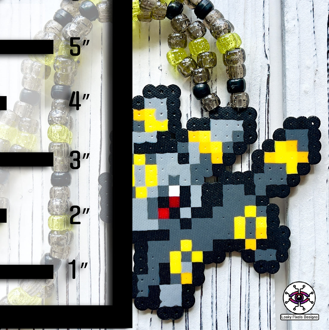 Umbreon Perler Necklace – Leaky Pixels